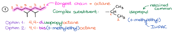 Naming Complex Substituents — Organic Chemistry Tutor