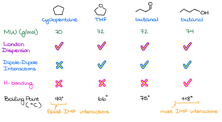 Intermolecular Forces in Organic Chemistry — Organic Chemistry Tutor