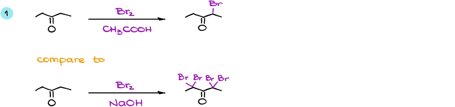 Halogenation of Ketones and Haloform Reaction — Organic Chemistry Tutor