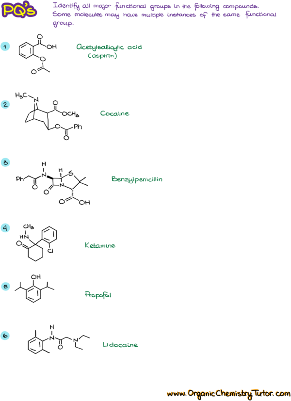 Functional Groups Workbook — Organic Chemistry Tutor