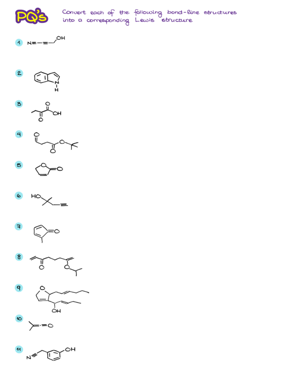 Bond-Line Structures Workbook — Organic Chemistry Tutor