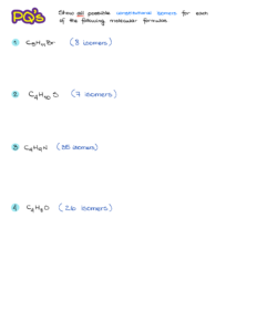 Constitutional (Structural) Isomers Workbook — Organic Chemistry Tutor