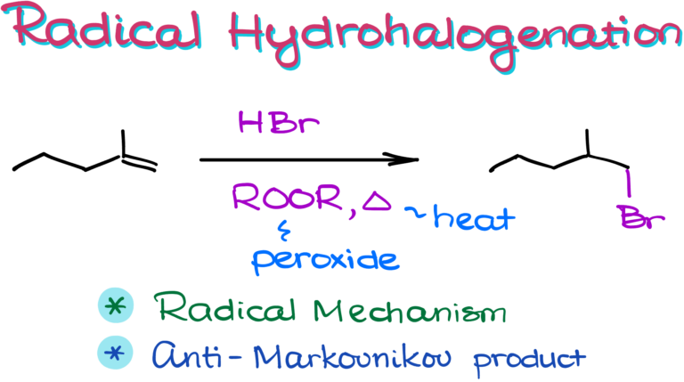 Radical Hydrohalogenation of Alkenes (Anti-Markovnikov Addition of HBr ...