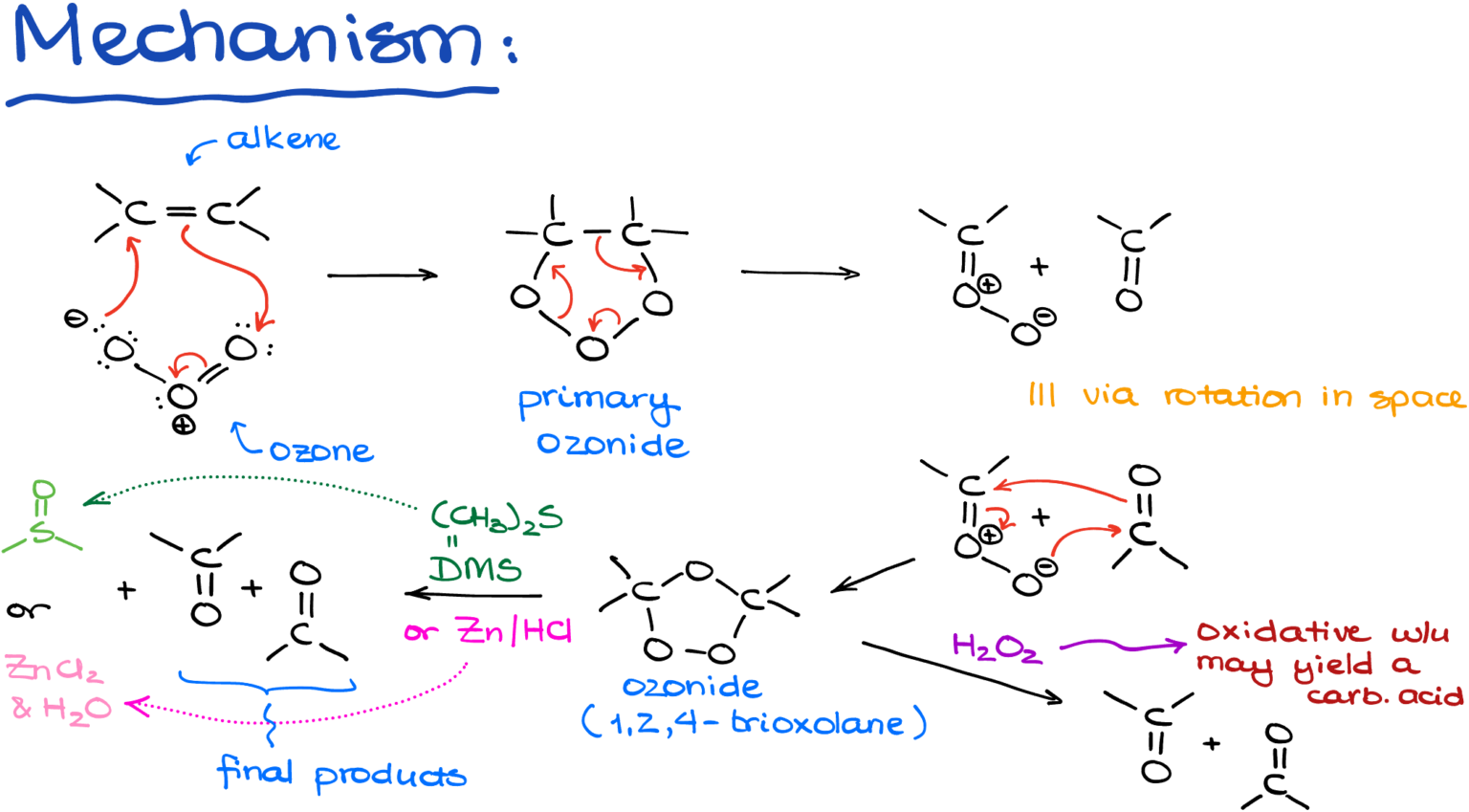 Ozonolysis of Alkenes — Organic Chemistry Tutor