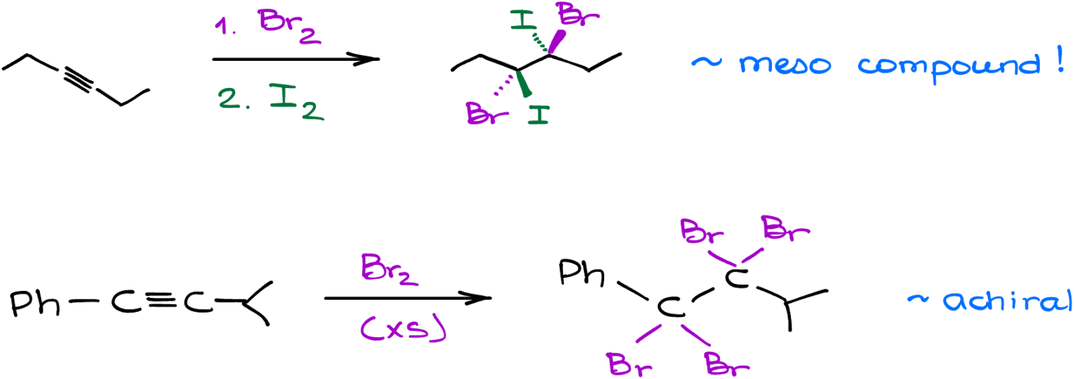 Halogenation of Alkynes — Organic Chemistry Tutor