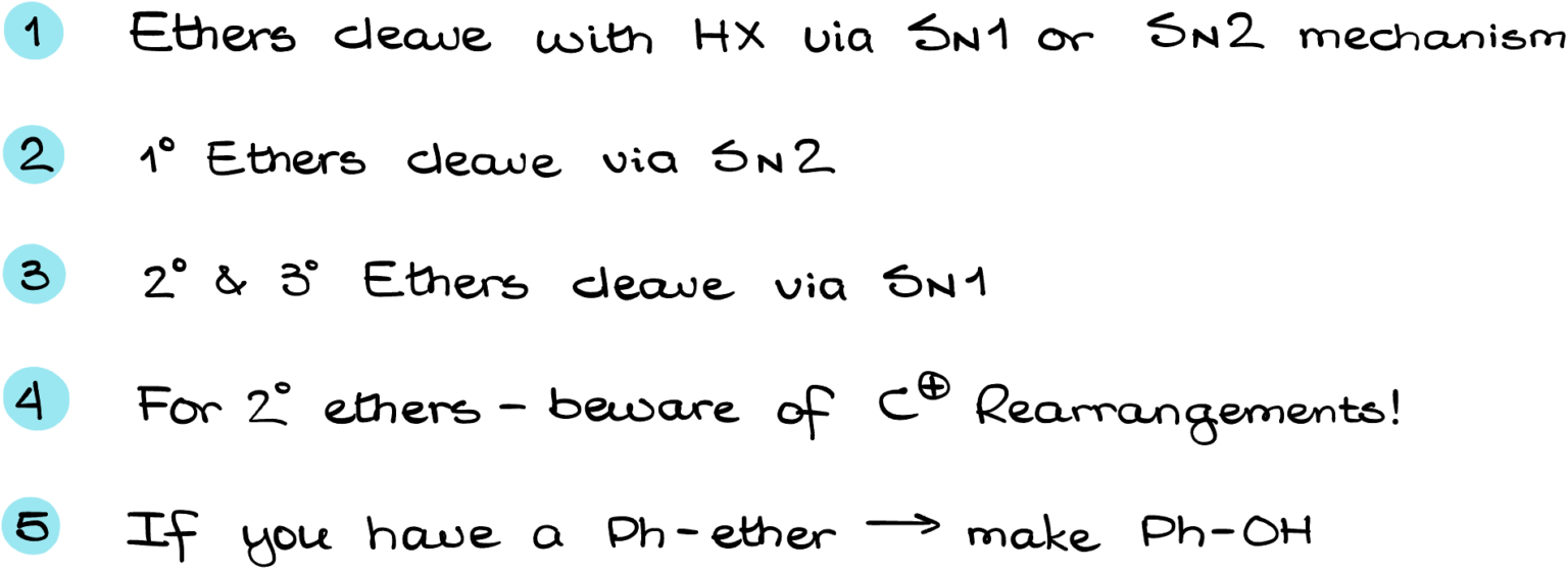 Cleavage of Ethers with Acids — Organic Chemistry Tutor