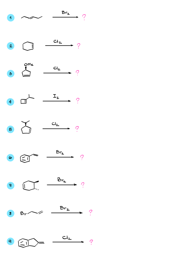 Halogenation of Alkenes — Organic Chemistry Tutor