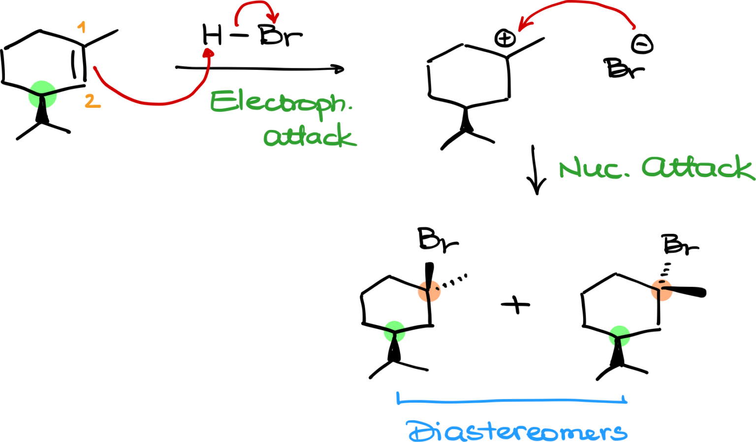 Stereochemistry of Hydration and Hydrohalogenation — Organic Chemistry ...