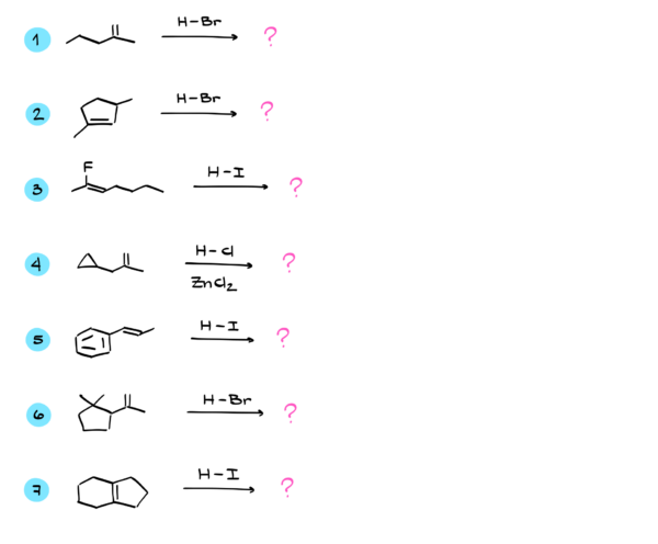 Hydrohalogenation of Alkenes — Organic Chemistry Tutor