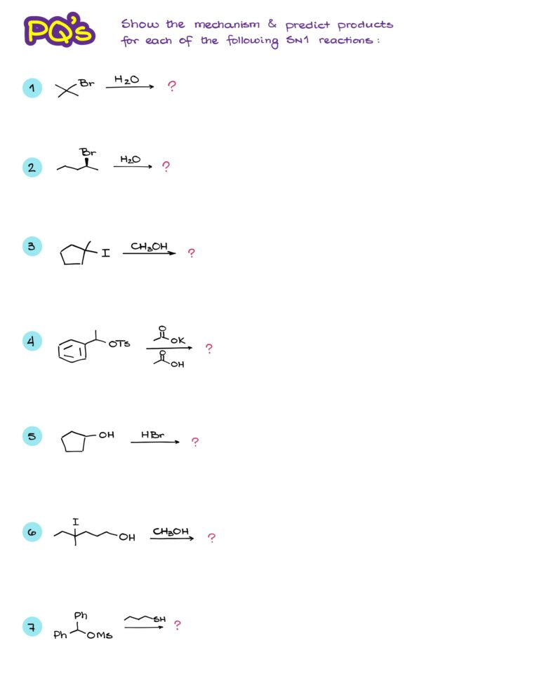 SN1 Reactions — Organic Chemistry Tutor