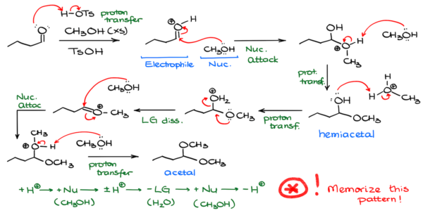 Acetals Formation and Hydrolysis — Organic Chemistry Tutor