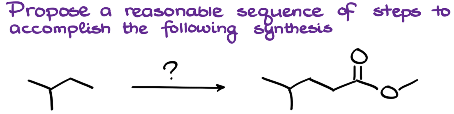 09. Adding a Functional Group to the End of a Chain Problem — Organic ...