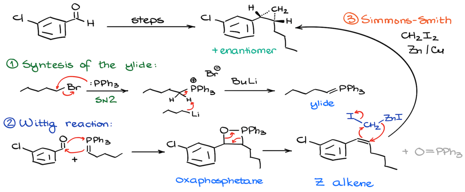 24. Synthesis of a Cyclopropane Derivative — Organic Chemistry Tutor