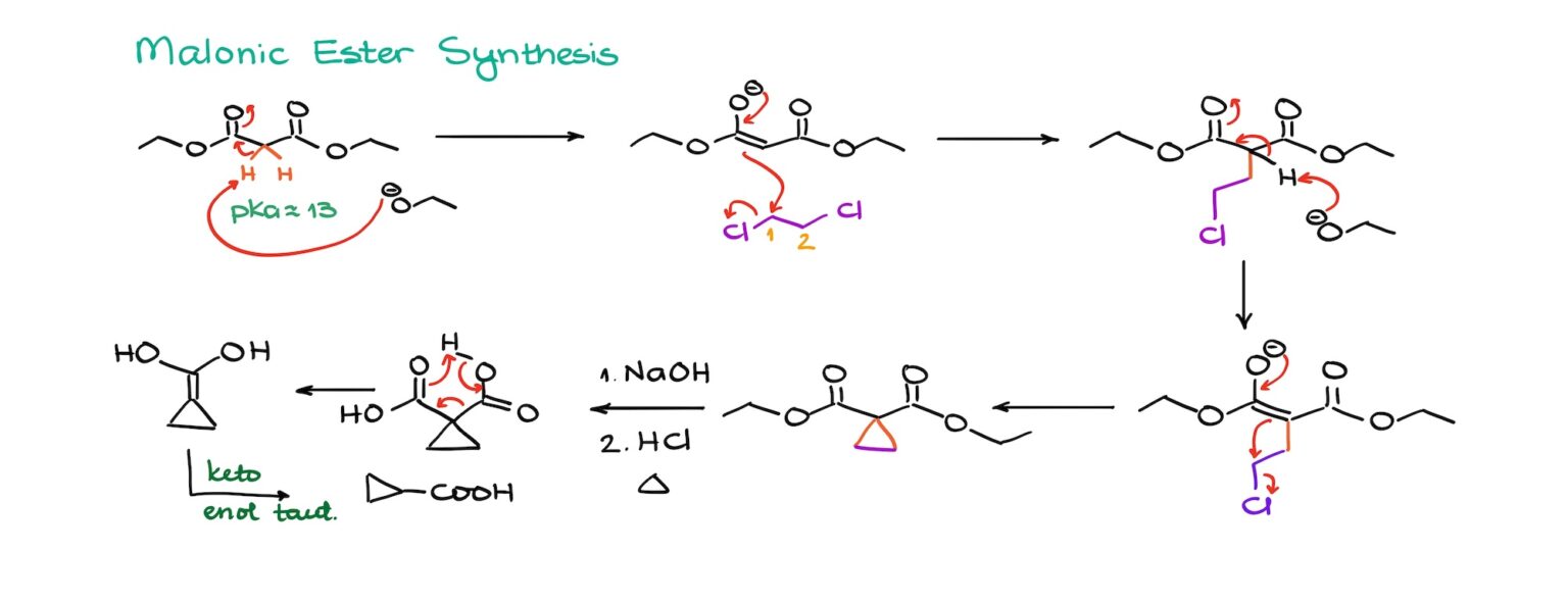 26. Synthesis of Cyclopropanecarboxylic Acid — Organic Chemistry Tutor