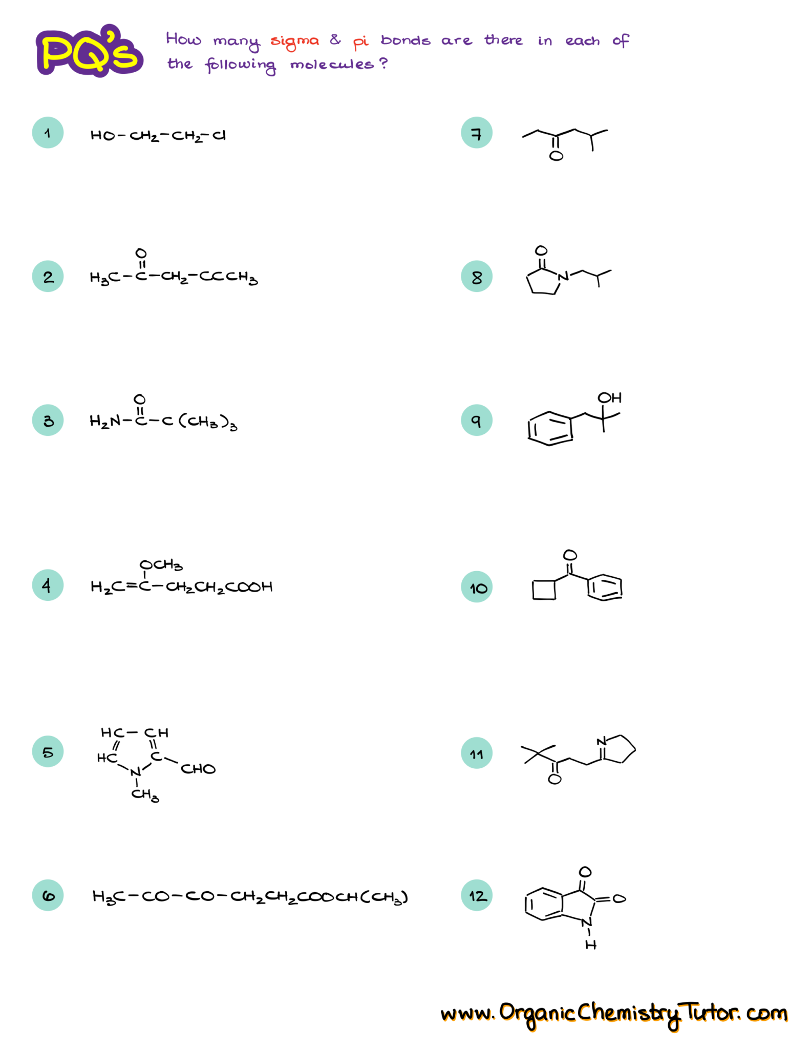 Sigma and Pi Bonds in Organic Molecules — Organic Chemistry Tutor