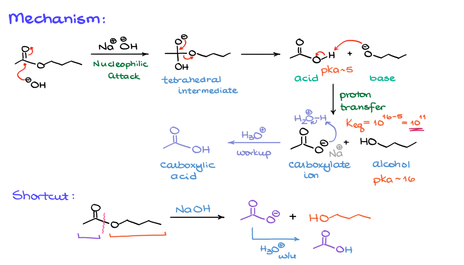 Saponification of Esters — Organic Chemistry Tutor
