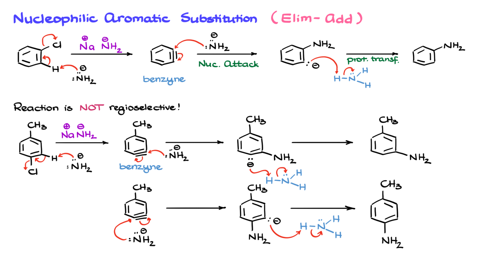 Benzyne Chemistry — Organic Chemistry Tutor