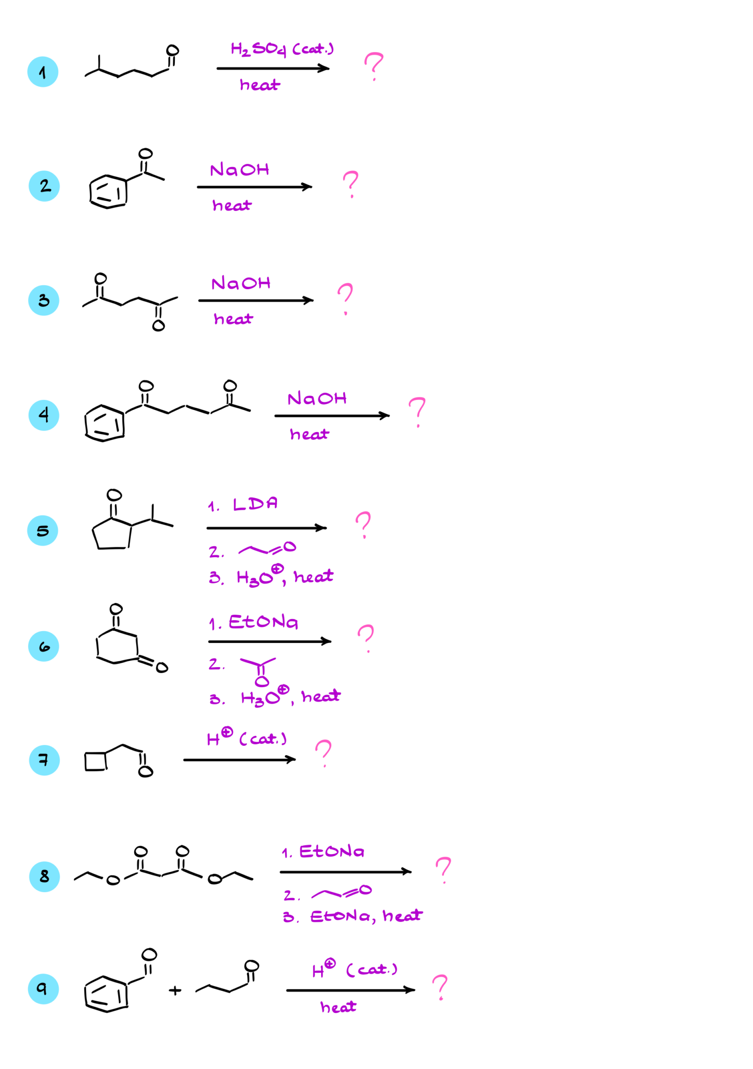 Aldol Condensation Practice Questions — Organic Chemistry Tutor