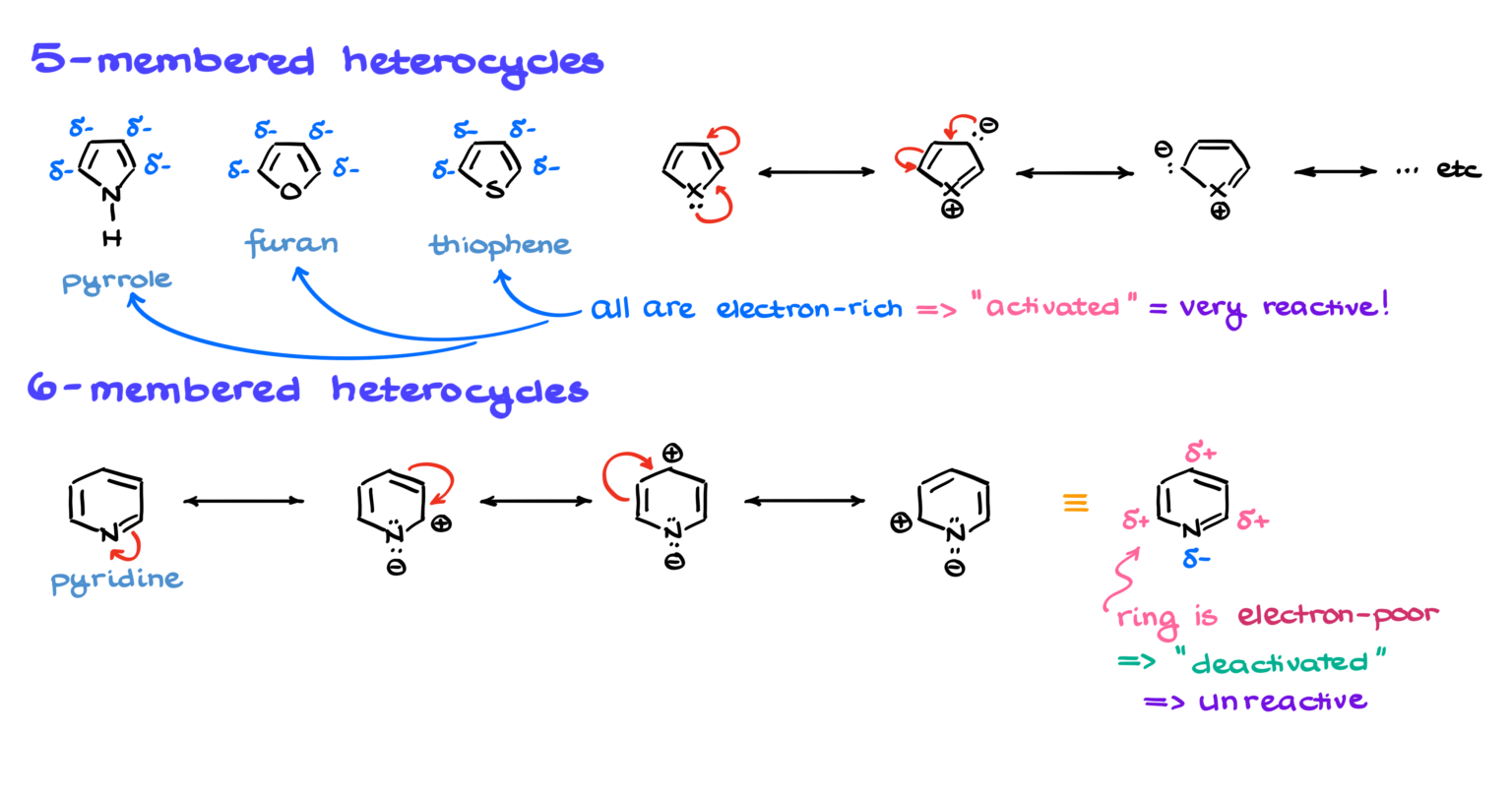 Electrophilic Aromatic Substitution in Heterocyclic Compounds — Organic ...