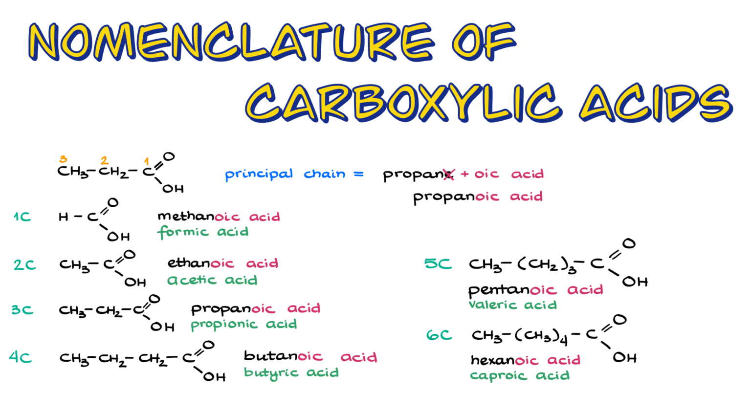 Nomenclature of Carboxylic Acids — Organic Chemistry Tutor