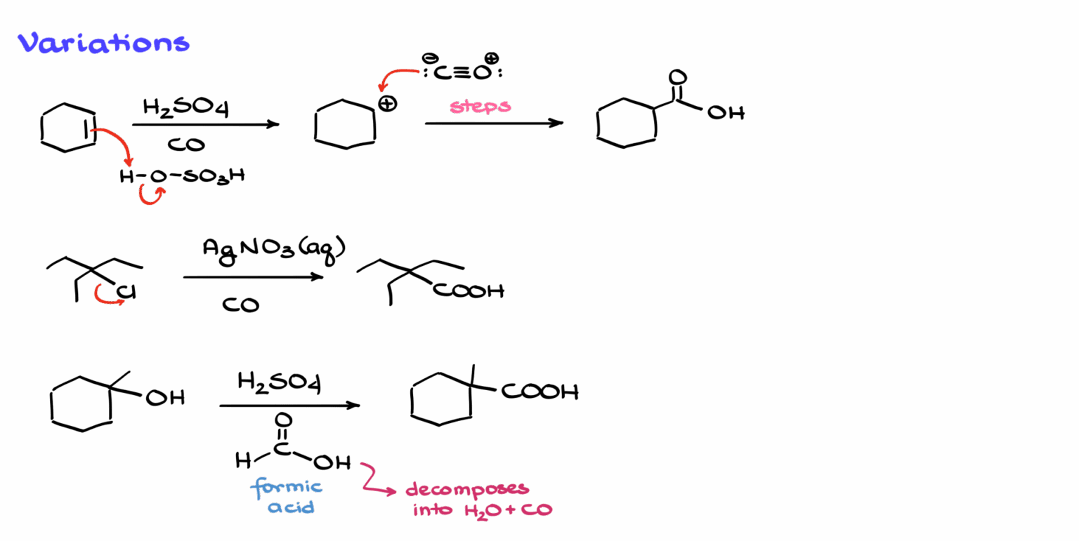 Koch-Haaf Carbonylation — Organic Chemistry Tutor