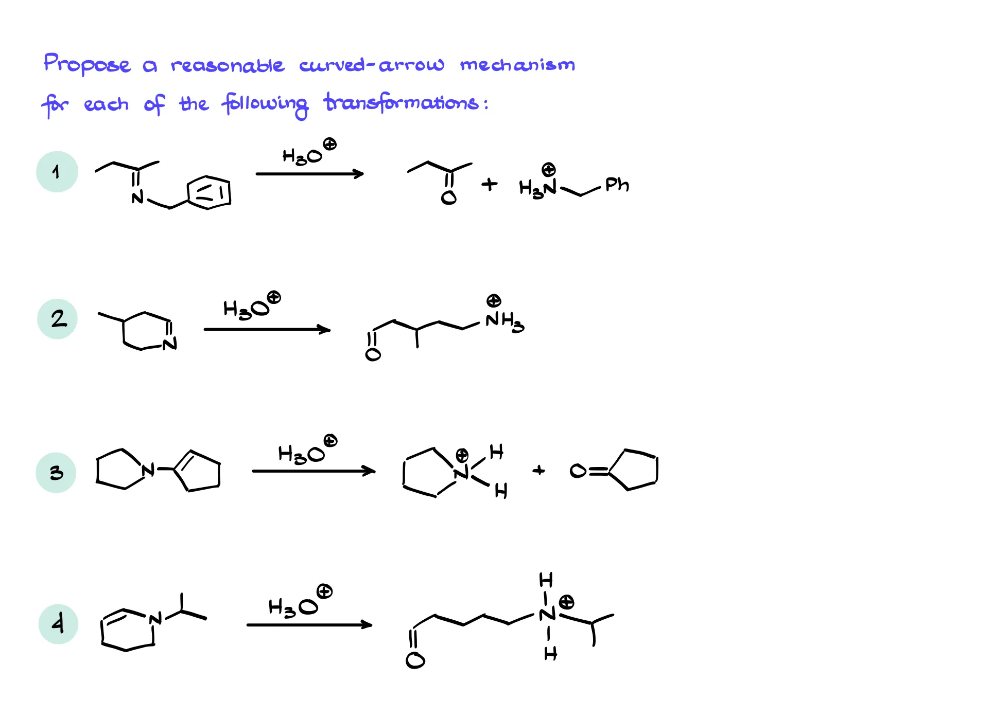 Imine and Enamine Hydrolysis — Organic Chemistry Tutor